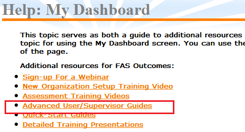Functional Assessment Systems : FAS Outcomes - Train your staff