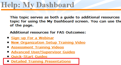 Functional Assessment Systems : FAS Outcomes - Train your staff